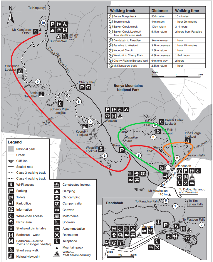 SEQ Adventures: Covering All The Bunya Mountain Trails (Bushwalking/Trail Running) ⋆ Where'sThor.com